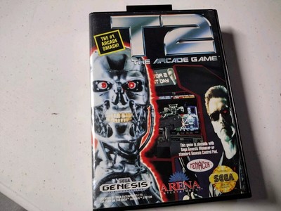 Terminator 2 T2: The Arcade Game (Sega Genesis, 1992) Complete Crisp ...