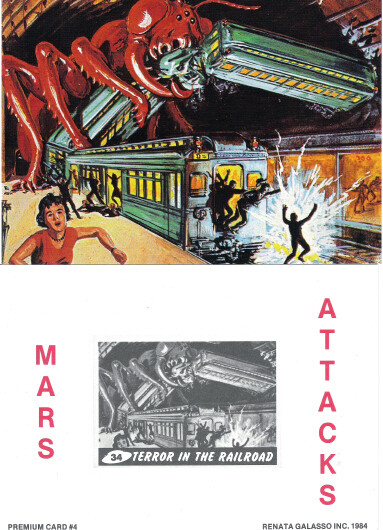 MARS ATTACKs COMPLETE SET 4 OVERSIZED PROMO CARDS 5"x 7" NM 1994 | eBay