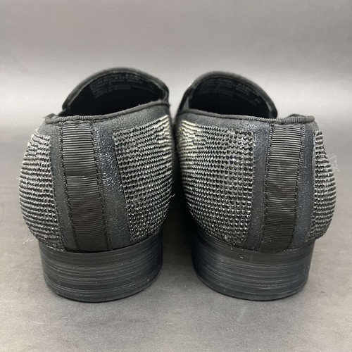 Moretti Black Label Fabian Silver Rhinestone Red Bottom Men's Dress ...