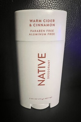 NATIVE Deodorant Warm Cider & Cinnamon Aluminum Free 2.65 oz | eBay