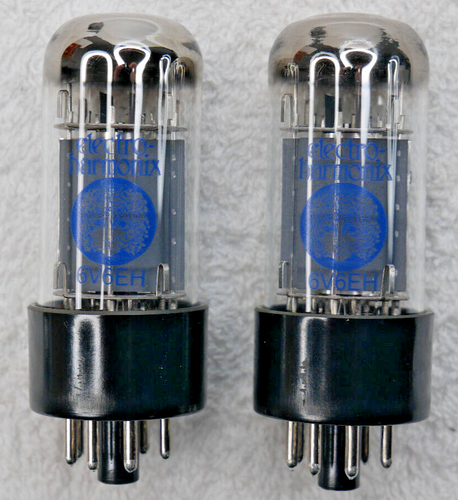 6V6GT ELECTRO-HARMONIX FOUR POWER TUBES 20 12 MADE IN RUSSIA TEST ...