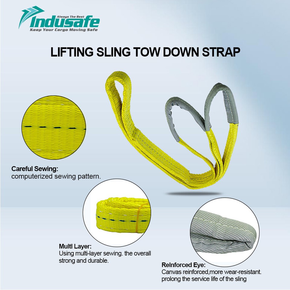 Indusafe Rigging Moving Lifting Straps Industrial Web Sling 3100LBS 3/6 ...