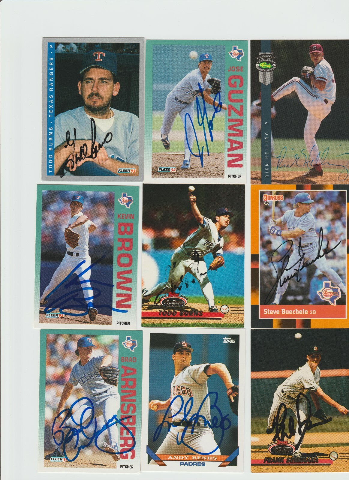 Jose Guzman Texas Rangers Autographed card | eBay