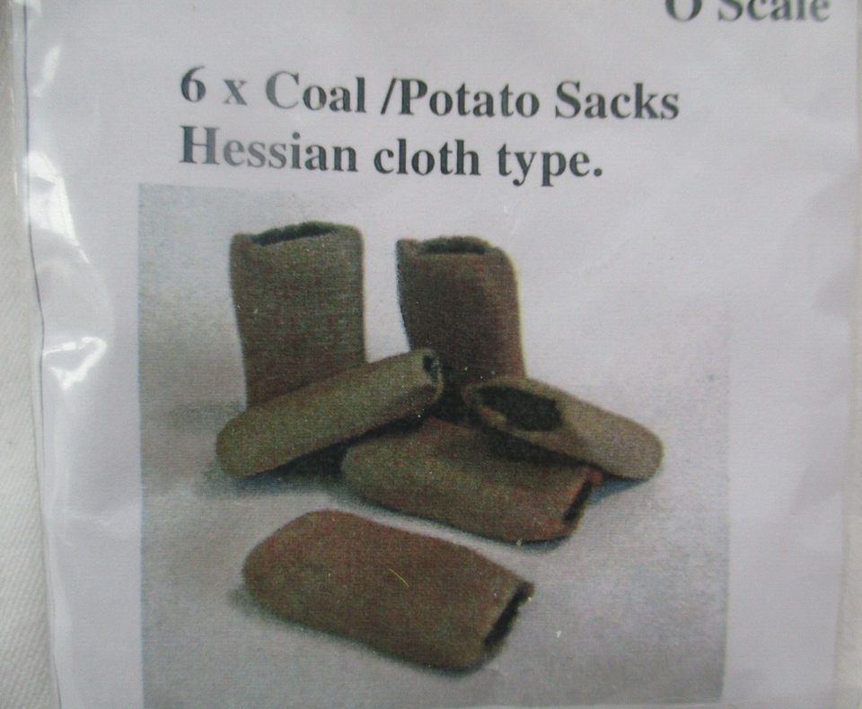 LANGLEY MODELS L38 6 COAL/ POTATO SACKS HESSIAN CLOTH TYPE 0-SCALE KIT ...