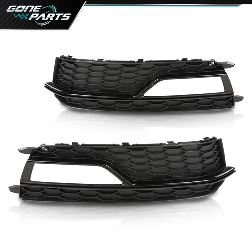 Fit For 13-2016 Audi A5 S-Line S5 Pair Front Bumper Fog Light Grilles ...