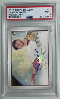 Taylor Ward 2019 Topps Gallery Autograph #31 Rookie Auto PSA 9 POP 4 ...