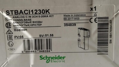 SCHNEIDER ELECTRIC STBACI1230K Modicon Analog Input Kit - NEW IN BOX | eBay