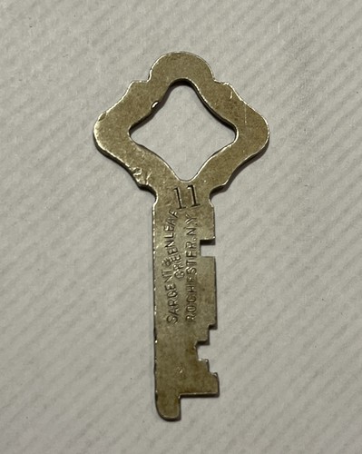 Vintage Sargent & Greenleaf Co Rochester NY Flat Skeleton Padlock Key ...