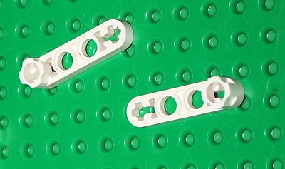Lego Technic White Liftarm 1x4 Thin with Stud Connector 2825/set 8868 ...