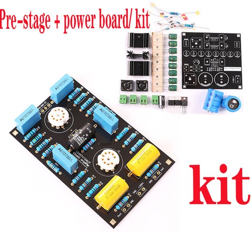 Low distortion circuit tube preamplifier preamp + power board DIY kit ...