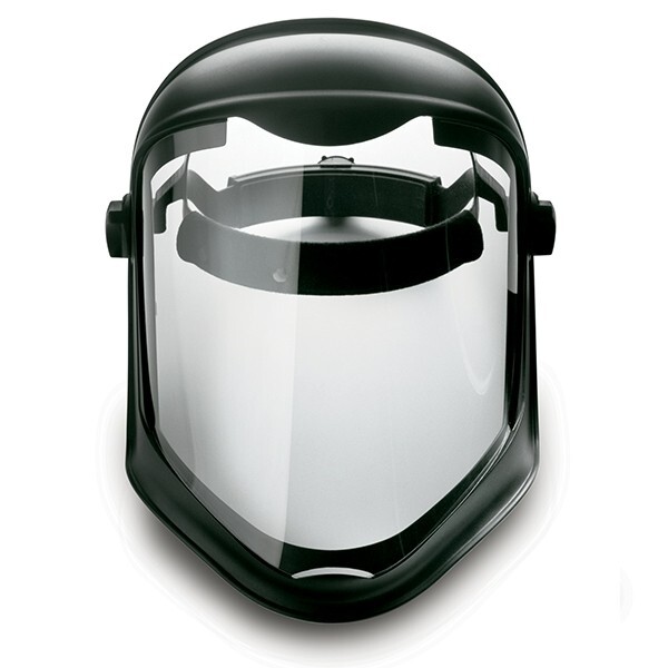 UVEX S8510 Clear Anti Fog Full Face Shield Headgear Cutting Grinding ...