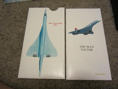 BRITISH AIRWAYS AIRPLANE THE CONCORDE FILE BROCHURE PLUS FACTOR RARE ...