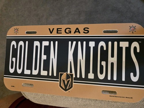 LAS VEGAS GOLDEN KNIGHTS NHL Plastic License Plate MADE IN THE USA -12 ...
