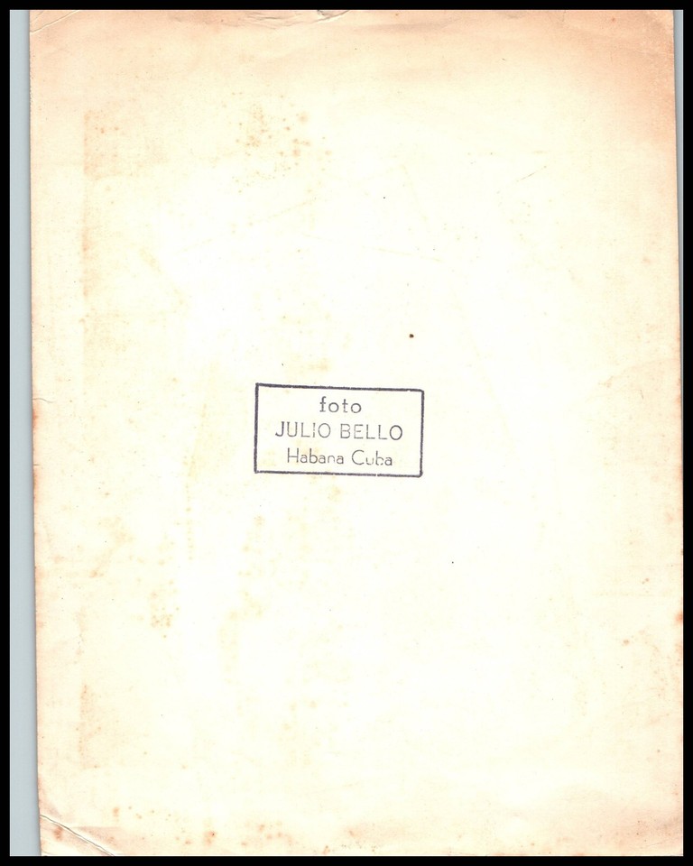 CUBA CUBAN BEAUTY GIRL STUDIO PORTRAIT 1950s JULIO BELLO ORIG PHOTO 400 | eBay