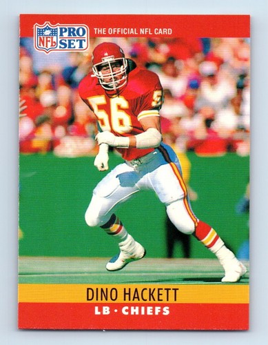 1990 Pro Set Dino Hackett Kansas City Chiefs #143 | eBay