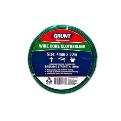 30m x 4mm HEAVY DUTY Replacement Repair Clothesline Clothes Line PVC ...