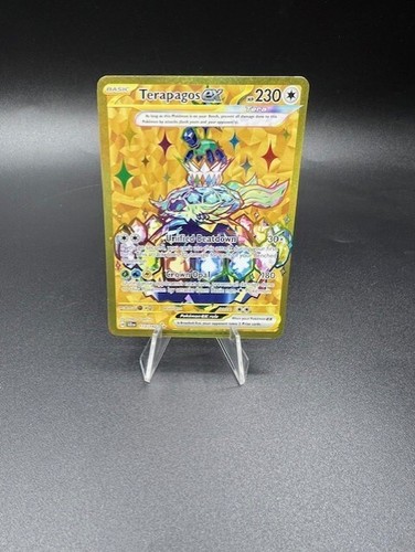 Terapagos ex 173/142 Gold Hyper Rare - Pokémon Stellar Crown SV07 - NM ...