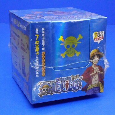 One Piece Trading Card Booster Box Blue CCG TCG Anime Luffy Nami WANTED ...