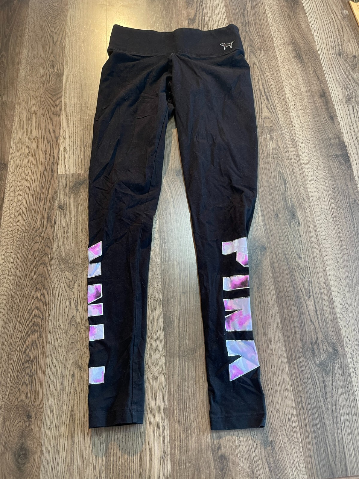 Victoria's Secret Pants, Women's Size XS, Black, Leggings, PINK, Pull ...