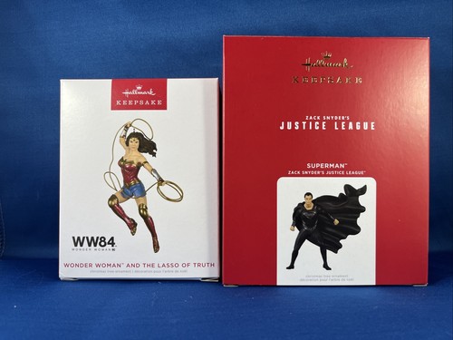 Hallmark Keepsake Ornament Lot WONDER WOMAN LASSO TRUTH SUPERMAN ...