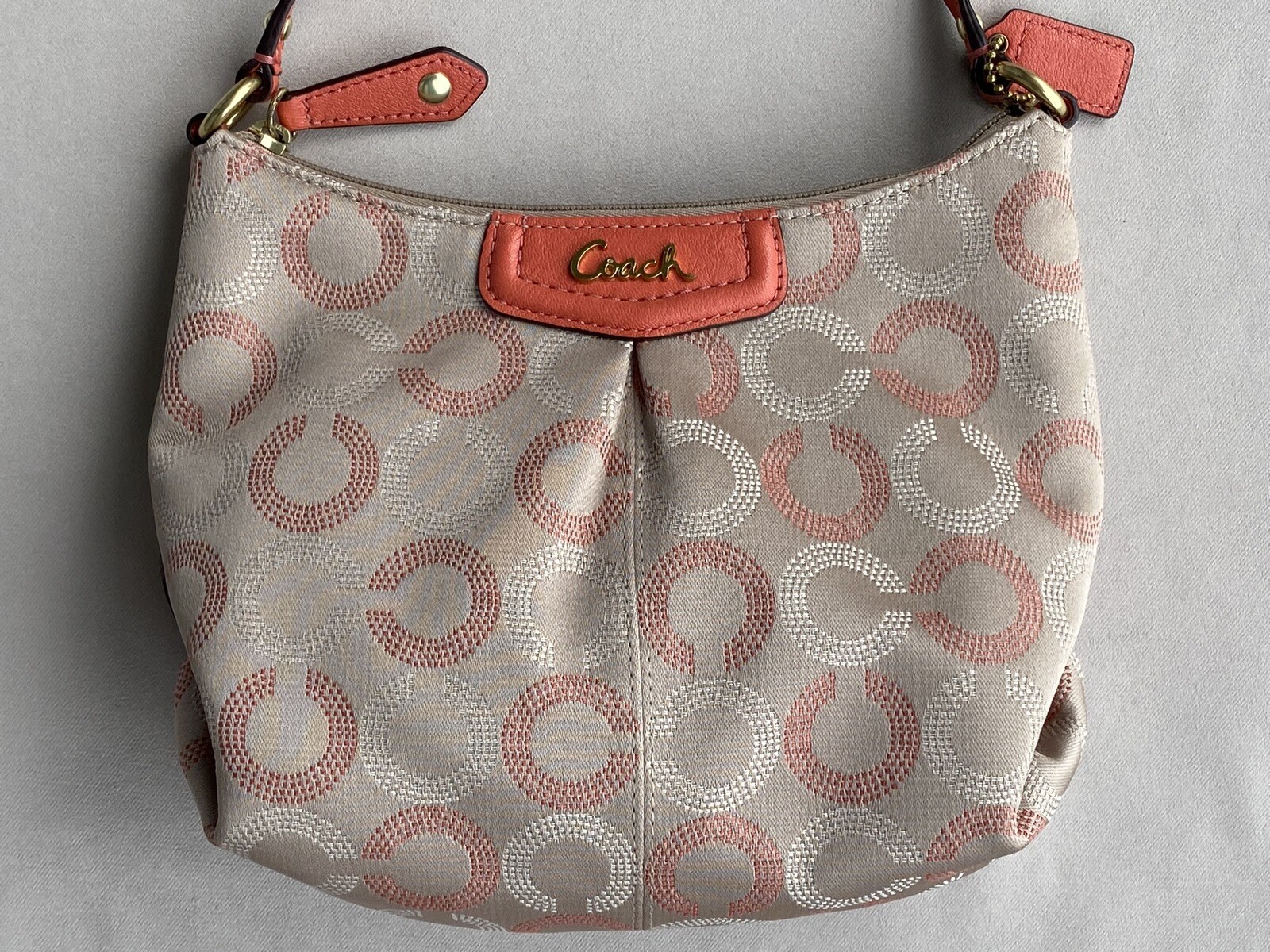 Coach Ashley Dotted Op Art Mini Crossbody Bag Khaki T… - Gem