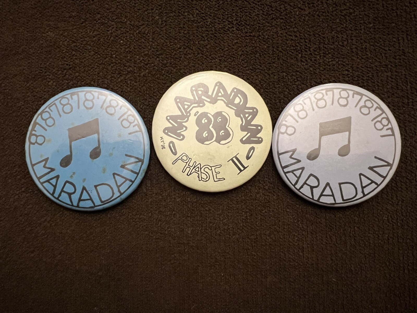 Maradan, 3 Pin Badges, Vintage Badge Collection. | eBay