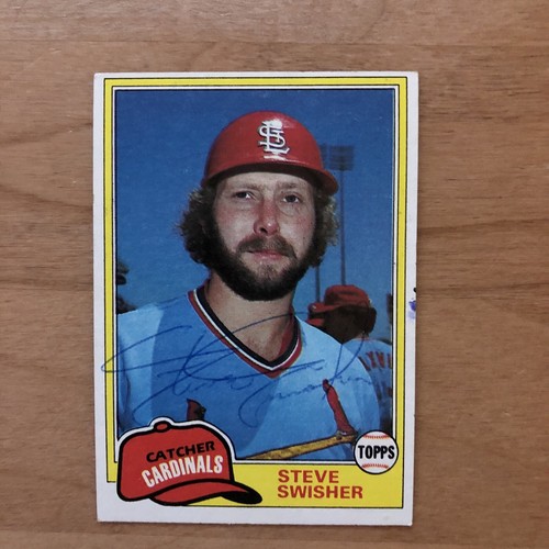 1981 Topps Steve Swisher #541 Auto Hand Signed Autograph Cardinals | eBay
