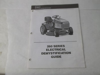Toro 260 series electrical demystification guide | eBay