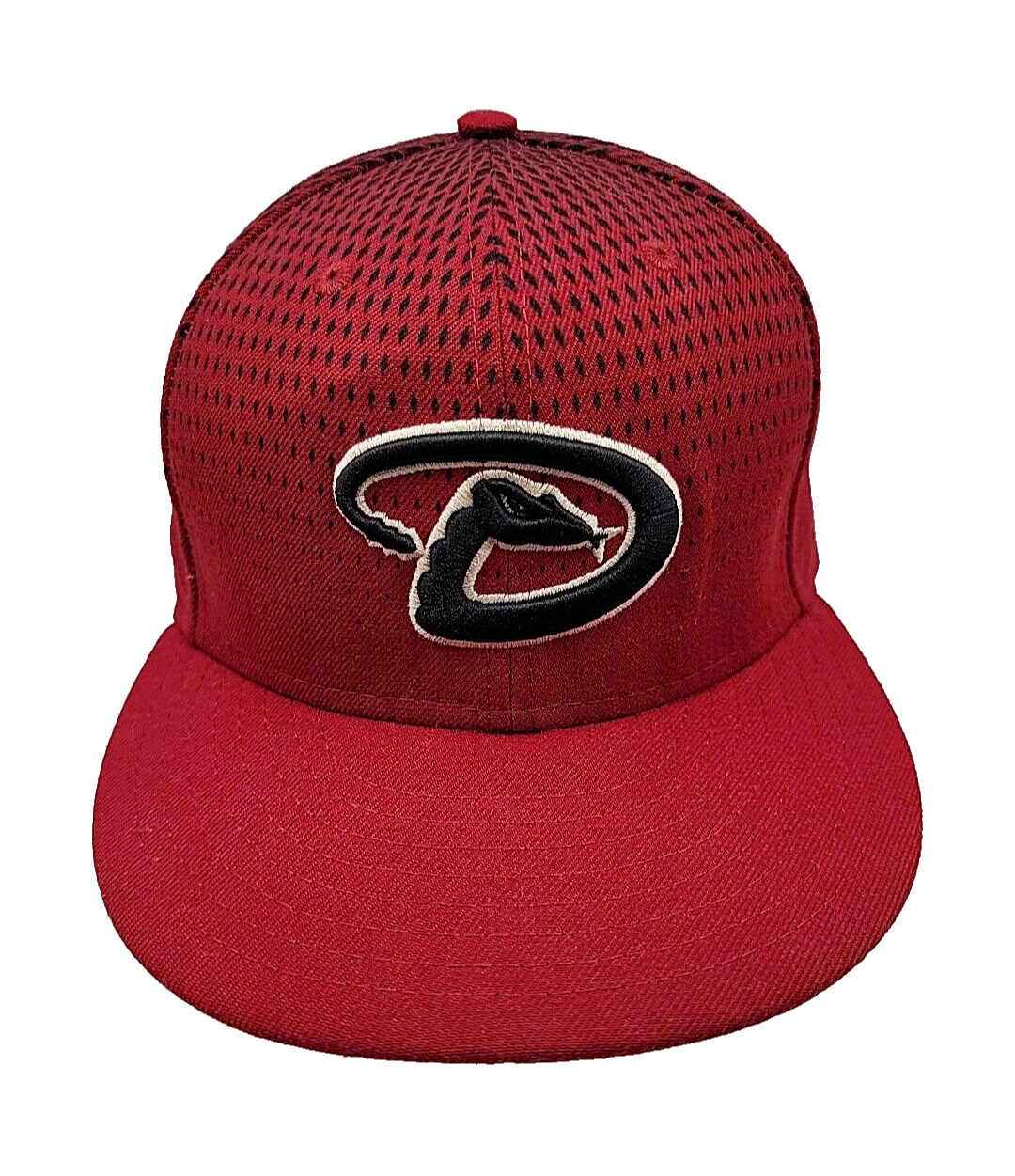 Arizona Diamondbacks Hat Cap Red New Era Fitted 7 1/2 MLB Snake Skin ...