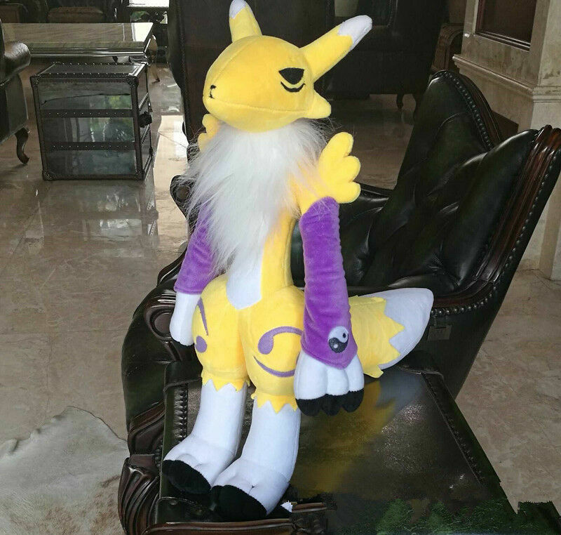 21''Anime Digital Monster Digimon Tamers Renamon Plush Toy Stuffed ...