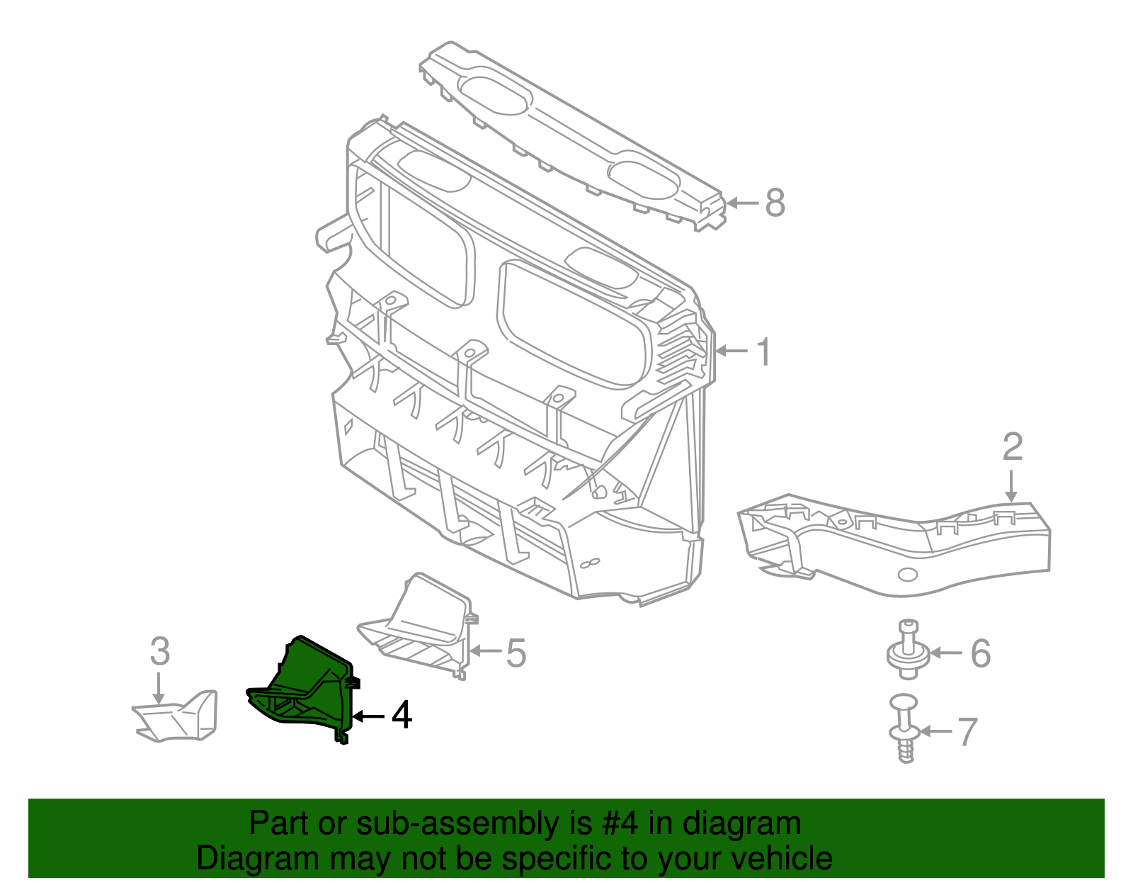 Genuine+BMW+OEM+51747311692+Air+Duct+Displaced+Radiator+Right for sale ...