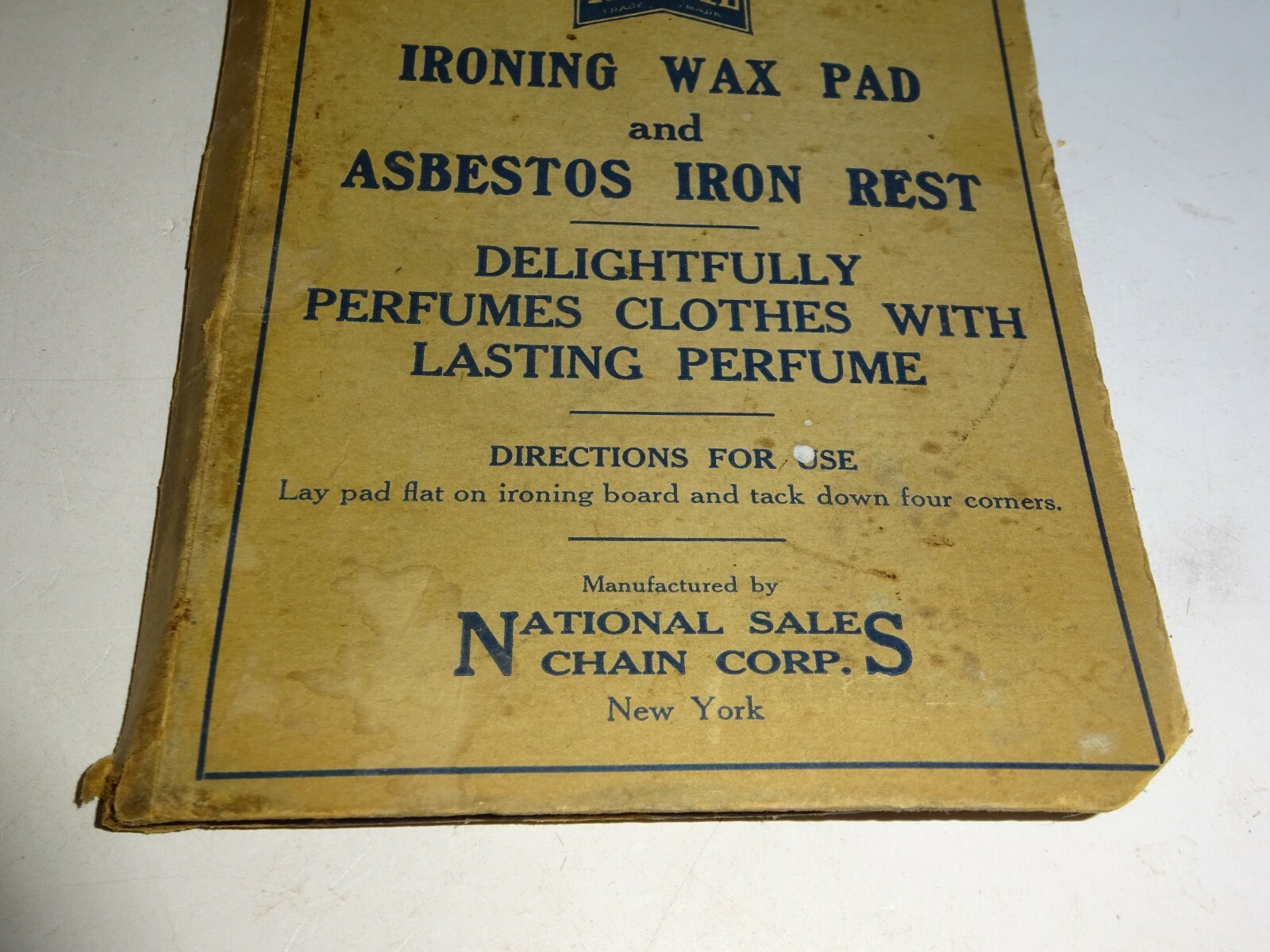 vintage Ideal Ironing Wax Pad by National Sales Chain Corp. | eBay