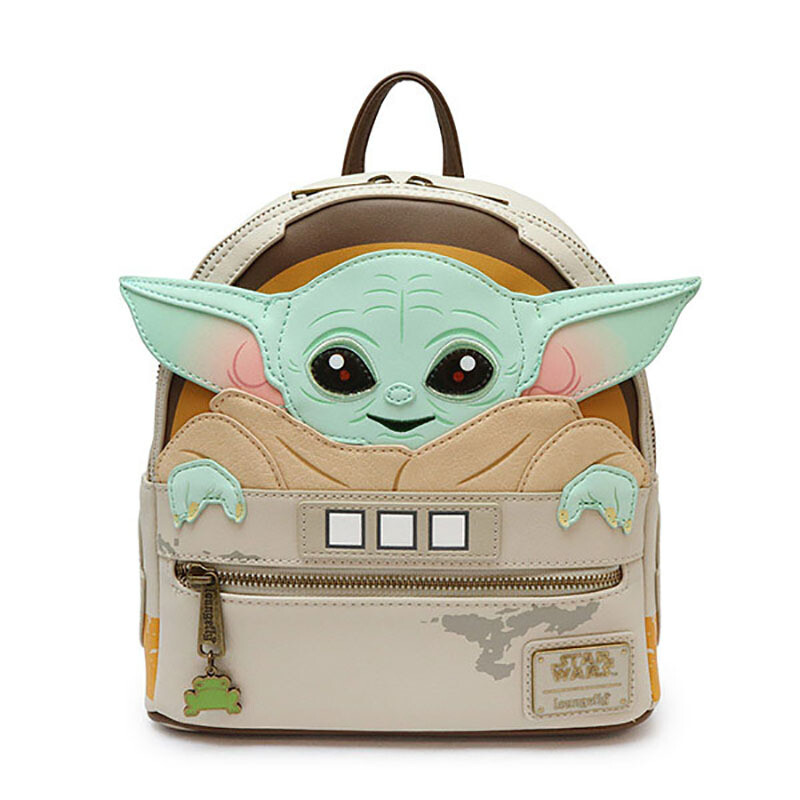 Cute Star Wars Baby Yoda Double Strap Backpack SchoolBag Movie Cos ...