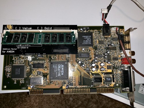 Creative Sound Blaster Awe64 Gold Model Ct4390 ISA Slot for sale online ...