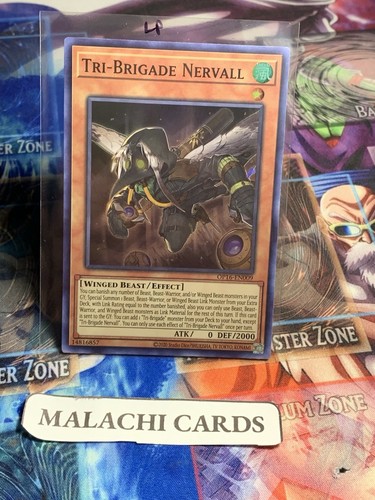 Yugioh x1 Tri-Brigade Nervall (Super Rare OP16-EN009) (Light Play!) | eBay