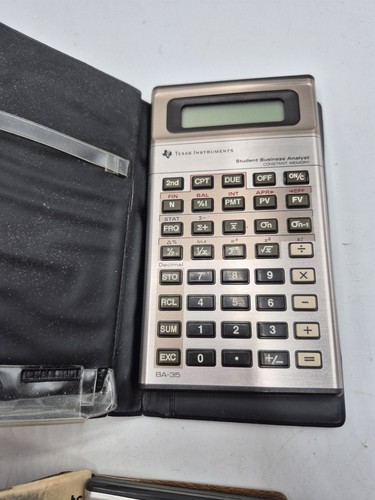 Lot of 2 Vintage Texas Instruments Calculators TI-35/Student Business ...