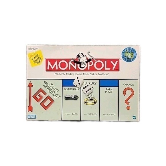 Monopoly Game Parker Brothers 65th Anniversary Edition Board Game | eBay