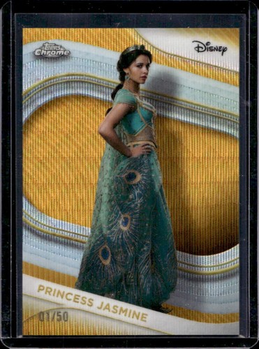 2025 Topps Chrome Disney Princess Jasmine Gold Wave Refractor #1/50 | eBay