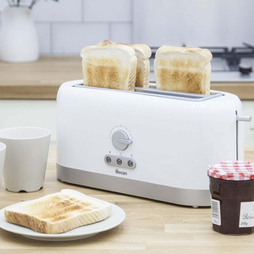 Swan ST10091N 4 Slice Long Slot Toaster - White for sale online | eBay