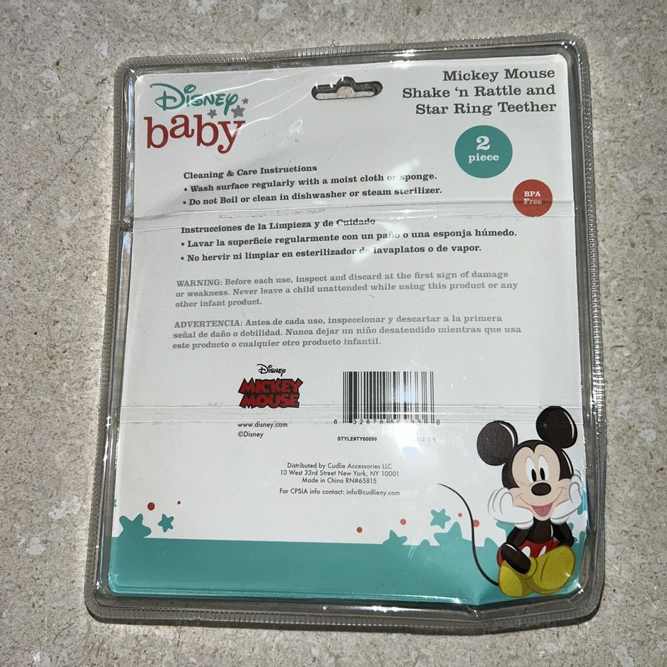 New Mickey Mouse Disney Baby Rattle Toy Set | eBay