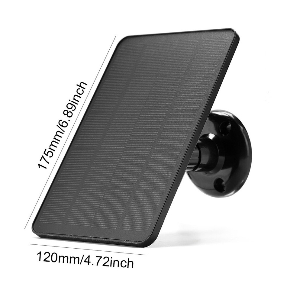 Solar Panel Micro USB C Power CCTV Camera Security Cam Battery Charger ...