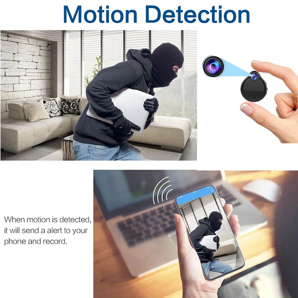 HD 1080P Secret Wearable Mini WIFI Camera Video Voice Recorder Necklace ...