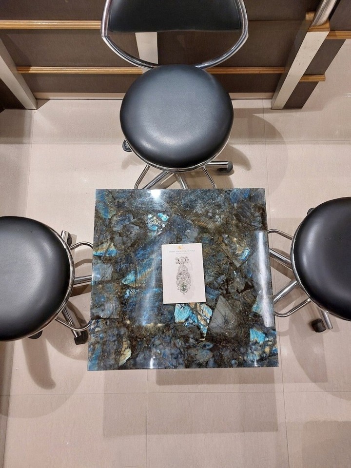 24'' Labradorite Stone Coffee Table Custom made coffee table | eBay