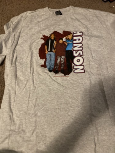 Vintage 1997 Hanson Boy Band Tee Polygram Tag XL MmmBop 90s Tour ...