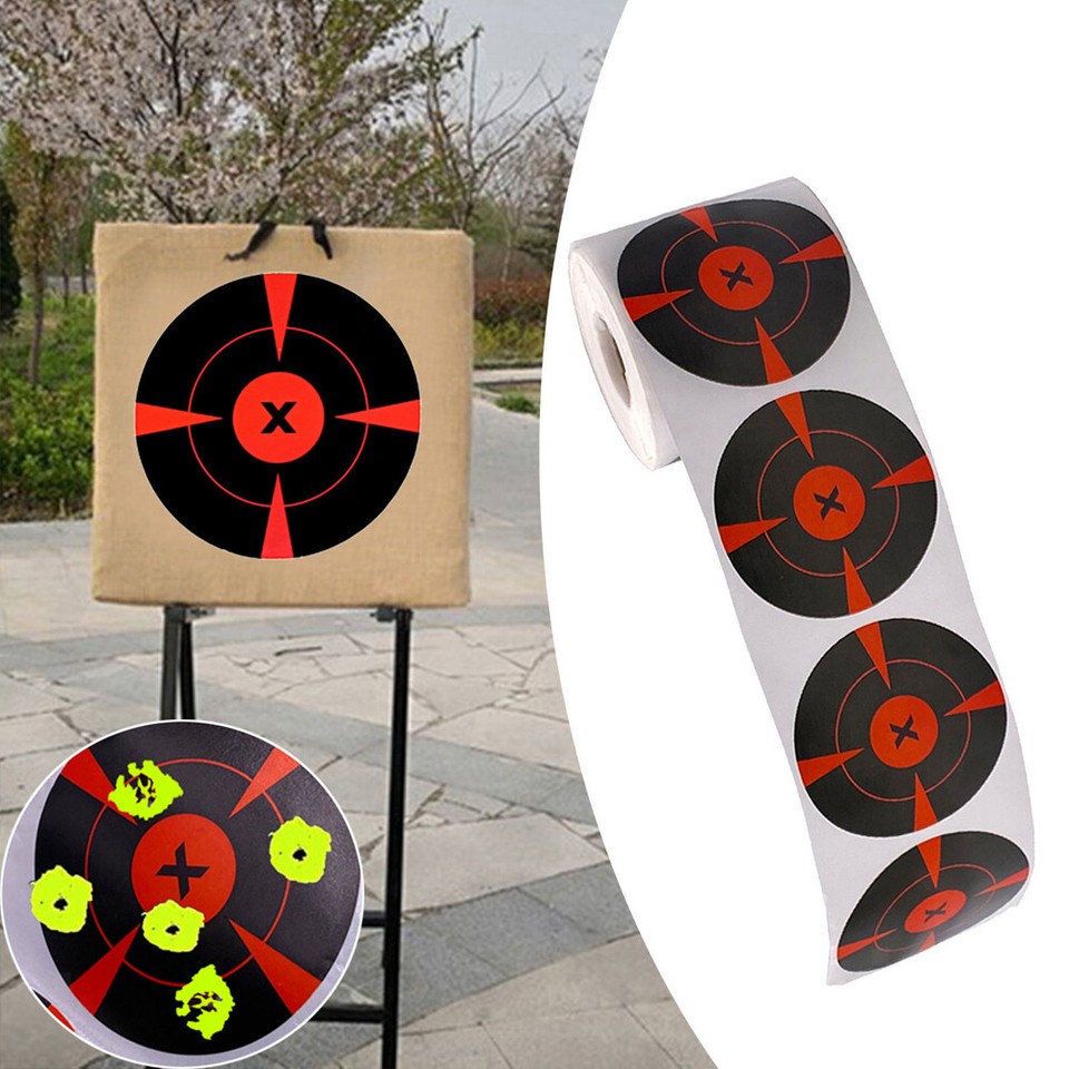 100/1000Pcs 3" Shooting Self Adhesive Targets Splatter Reactive Target ...