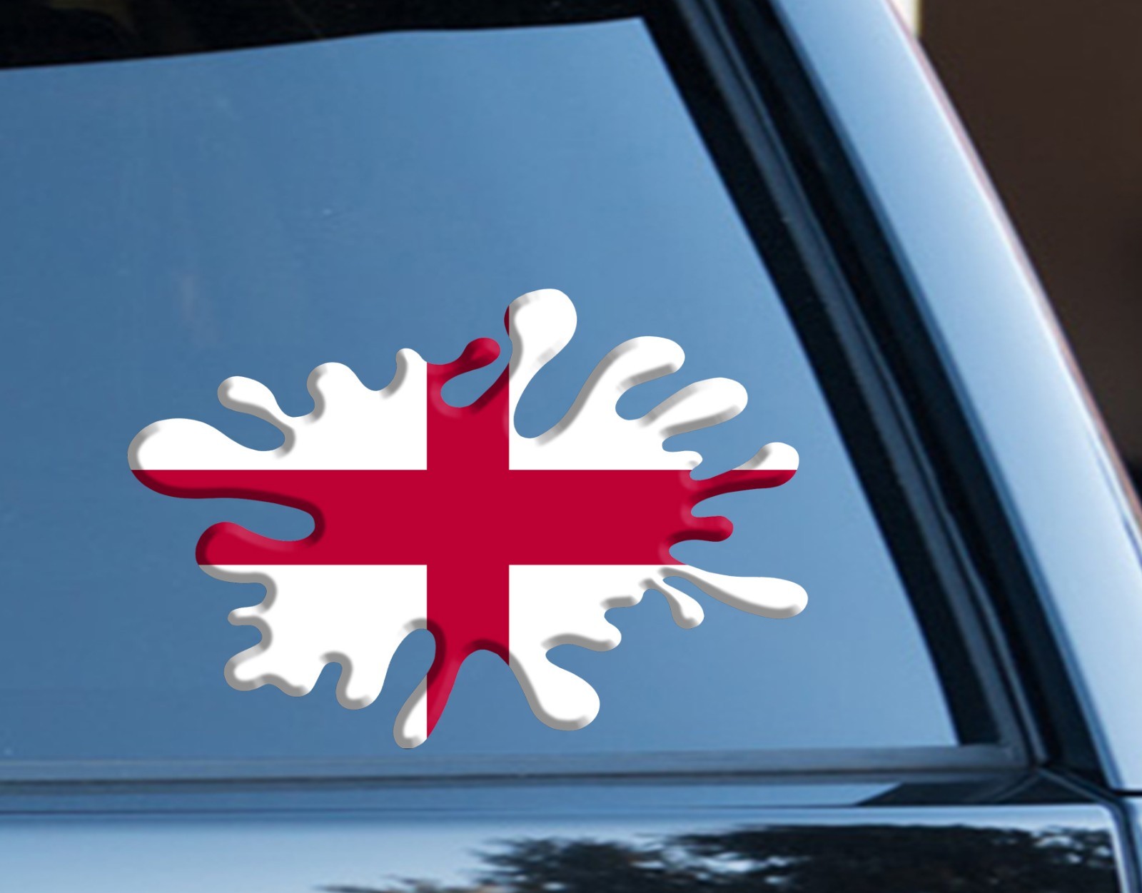 England Flag Splat English funny Decal Sticker Car Van Laptop national ...