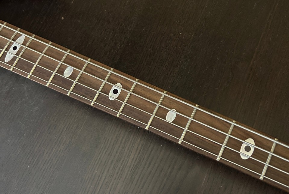 Mighty Cliff Burton Aria Pro II SB-CB Bass Oval Vinyl Decal MOP inlay ...