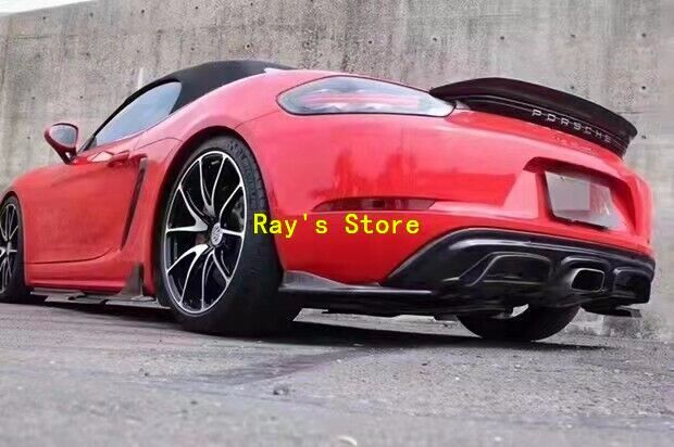 Carbon Fiber Rear Bumper Splitter Diffuser For Porsche Boxter Cayman ...