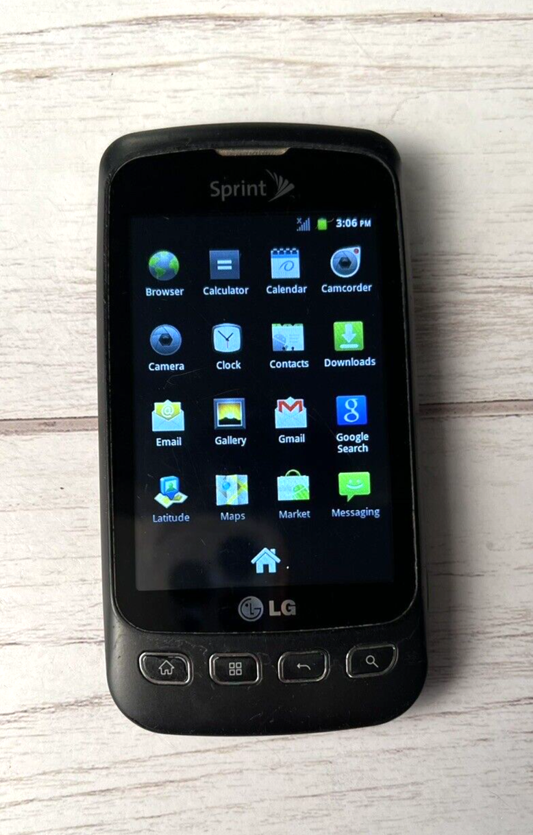 LG LS670 Optimus S Black Cell Phone (Sprint) 3G Android Smartphone ...