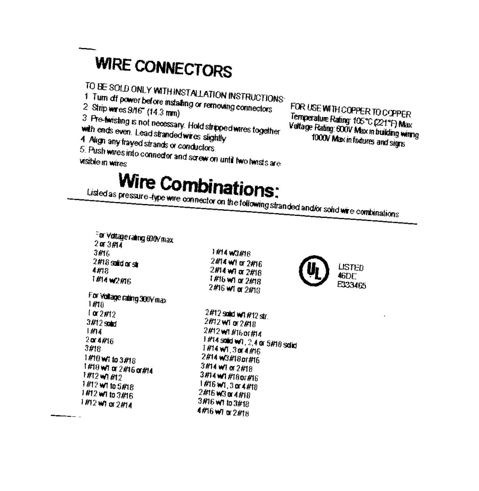 (100) Yellow Winged Screw On Wing Wire Connectors Twist-On 18-10 AWG ...